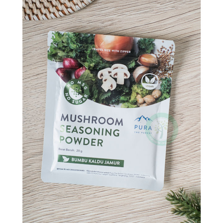 MINI SIZE PURA SEASONING POWDER VEGAN MUSHROOM 20GR | Lazada Indonesia
