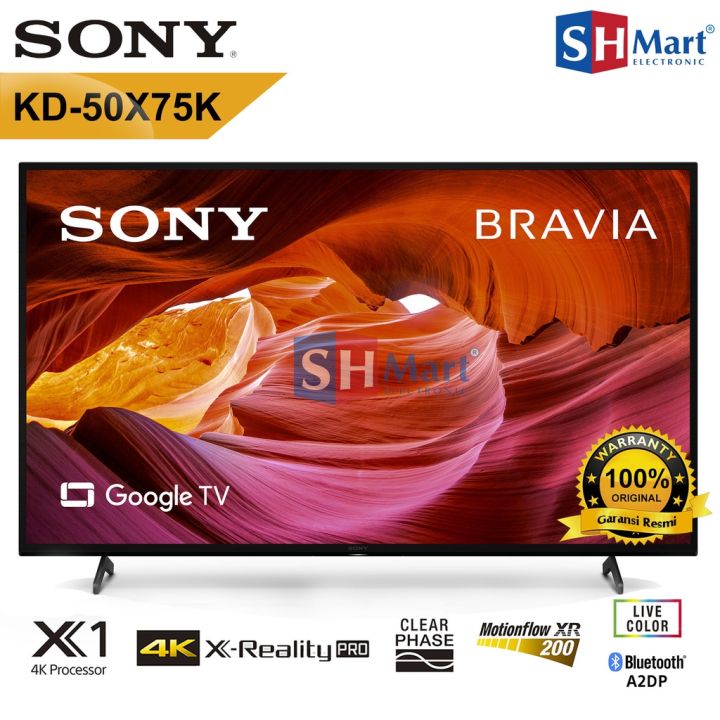 TV SONY BRAVIA 50 INCH KD-50X75K 4K HDR 50X75K ANDROID TV GARANSI RESMI (MEDAN) | Lazada Indonesia