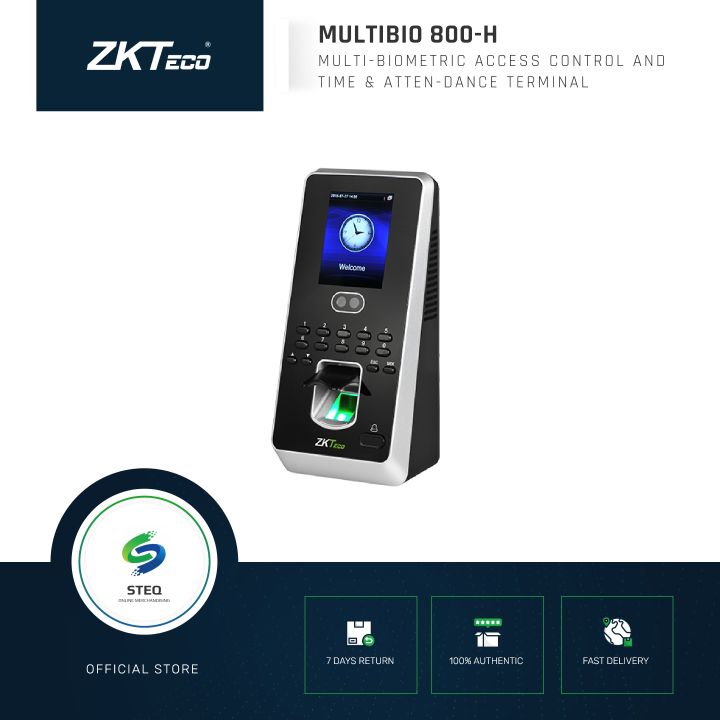 STEQ ZKTeco MultiBio 800-H Multi-biometric Access Control and Time & Attendance Terminal | Lazada PH
