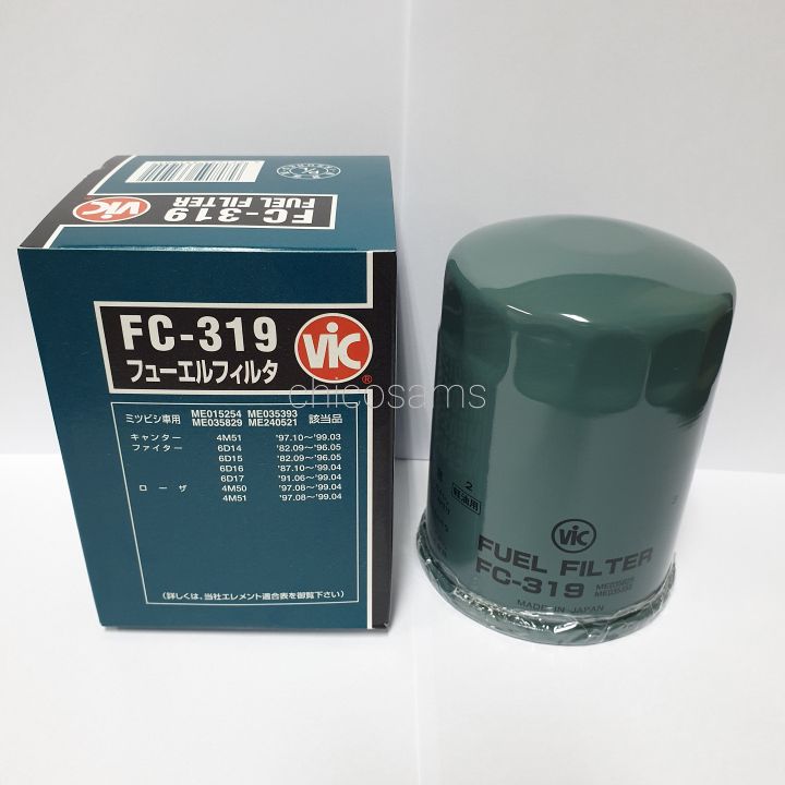 Vic Fuel Filter FC-319 Mitsubishi 6D14 / 6D15 / 6D16 (FC319) | Lazada PH