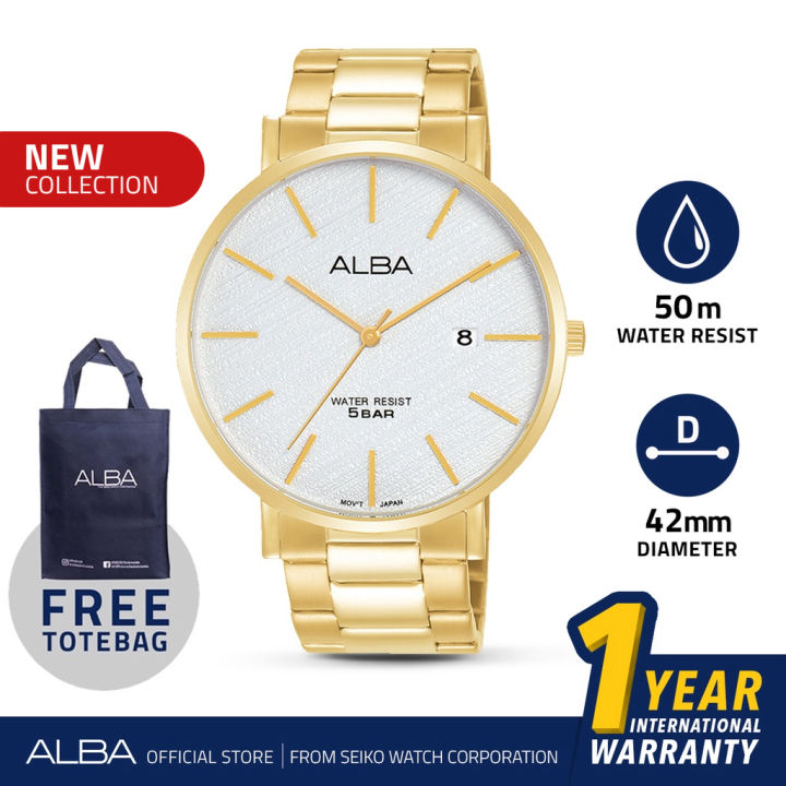 Jam Tangan Pria Alba PRESTIGE Quartz Stainless steel AS9K08X1 Original ...