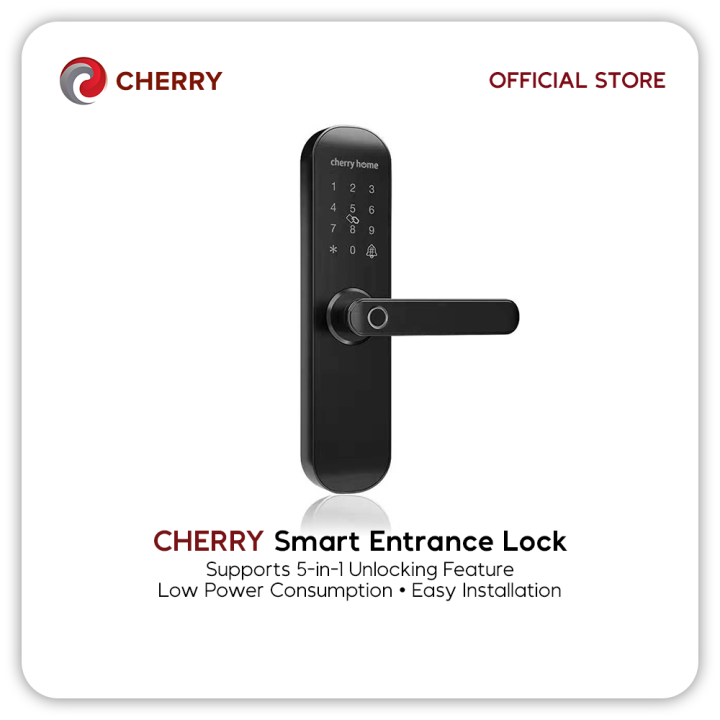 CHERRY Smart Entrance Lock (5-in-1 Door Lock) | Lazada PH