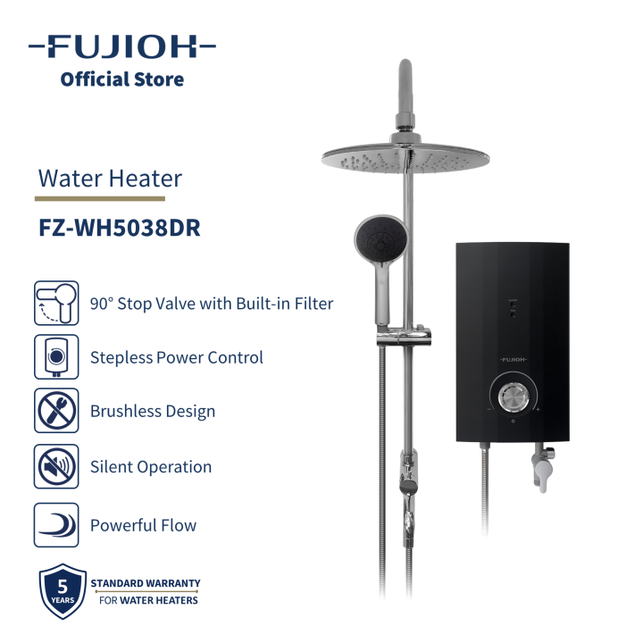 FUJIOH FZ-WH5038DR Water Heater (Rain Shower With Pump) | Lazada