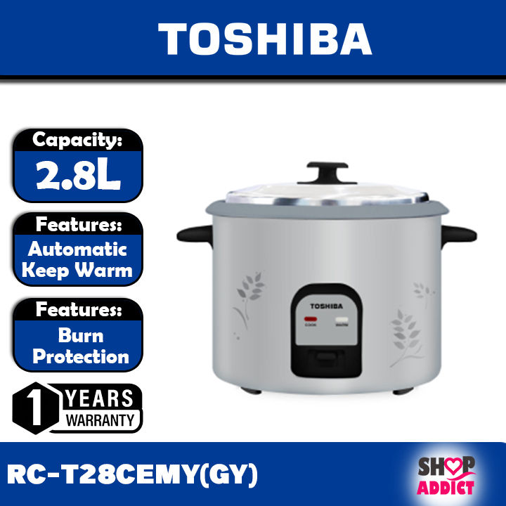 Toshiba Conventional Electric Rice Cooker 2.8L RC-T28CEMY(GY)/ Periuk ...