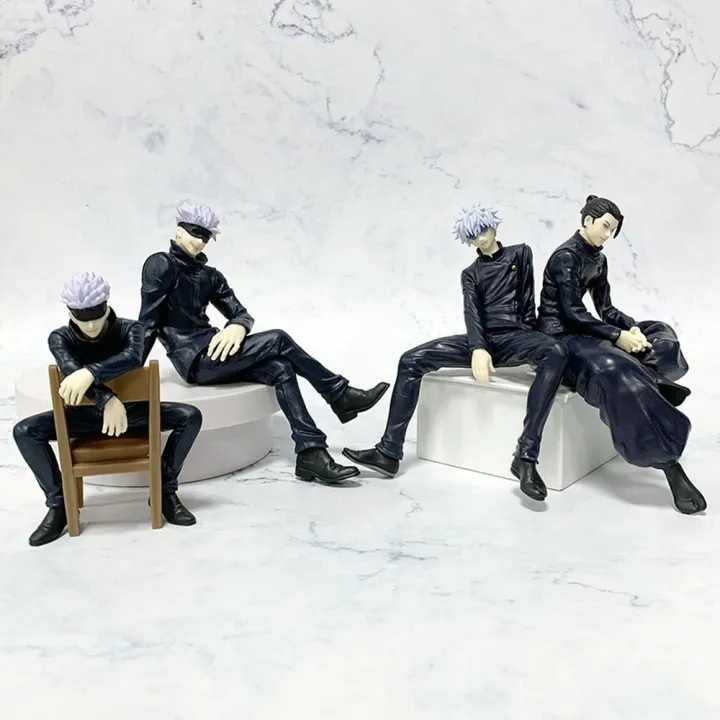 YUANXI Noodle Stopper Satoru Gojo Figure Modle Toys With Chair Jujutsu ...