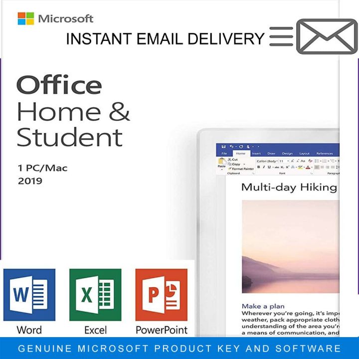 Microsoft Office 2019 Home and Student License Key for Windows Only ...