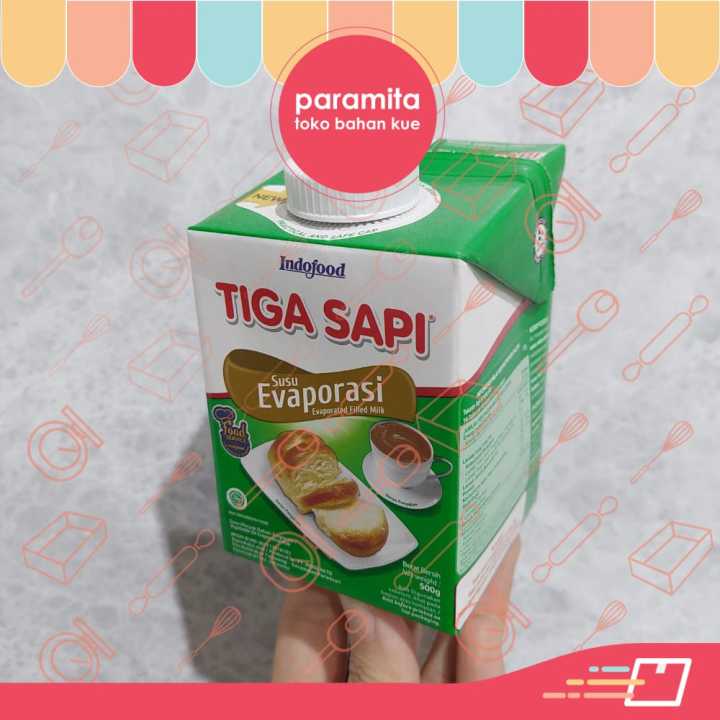 Tiga Sapi Susu Evaporasi 500 gr | Lazada Indonesia