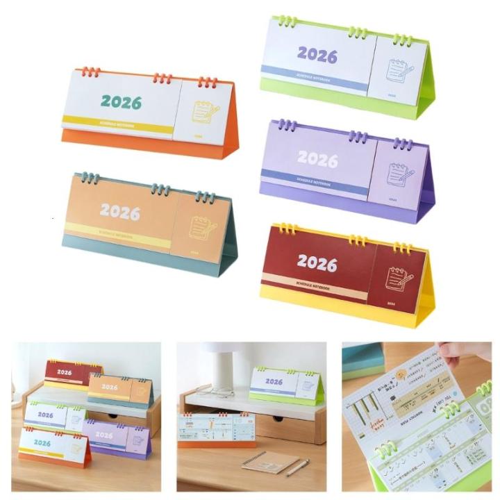 2026 Desktop Calendar Daily Planner Portable Monthly Calendar with ...
