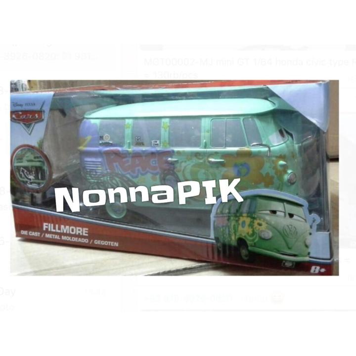 DINSEY PIXAR CARS FILLMORE VW BUS - SKALA 24 - JADA DISNEY (DIECAST ...