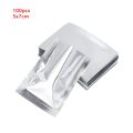 SADIE 100PCS เงิน สราญ แรป เกรดอาหาร กระเป๋าเก็บของ ถุงอลูมิเนียมฟอยล์ ...