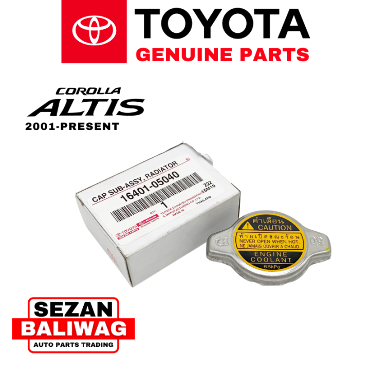 ORIGINAL TOYOTA RADIATOR CAP ALTIS COROLLA 2001-PRESENT 16401-05040 ...