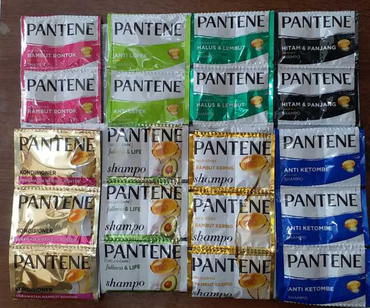 Pantene shampoo dan conditioner 1 renceng isi 12 sachet | Lazada Indonesia
