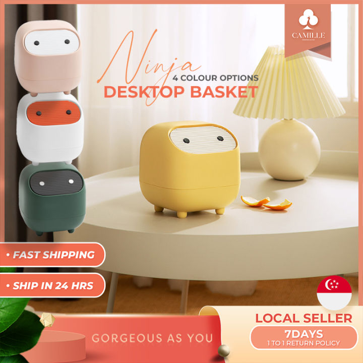 Ninja Design Desktop Dustbin Desk Rubbish Bin Desk Trash Bin Recycle ...