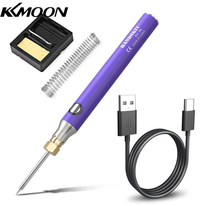 KKmoon Mỏ Hàn Điện Mini Không Dây Cầm Tay 330 ~ 400 ° C 8W Mỏ Hàn Điều ...
