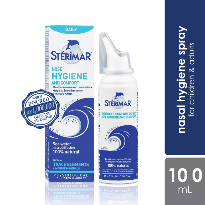 Sterimar Nasal Hygiene Spray 100ml | For sinusitis, colds, hayfever and ...