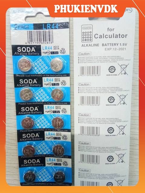 Pin cúc áo LR44 AG13 LR1130 AG10 CR2032 LR626 AG4 (vỉ 10 viên) | Lazada.vn