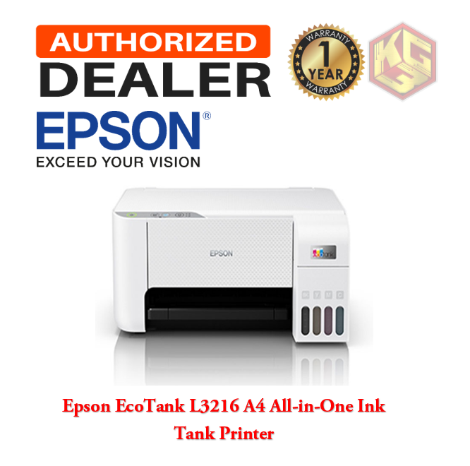 Epson EcoTank L3216 A4 All-in-One Ink Tank Printer A4 Size Printer Epson Printer | Lazada PH