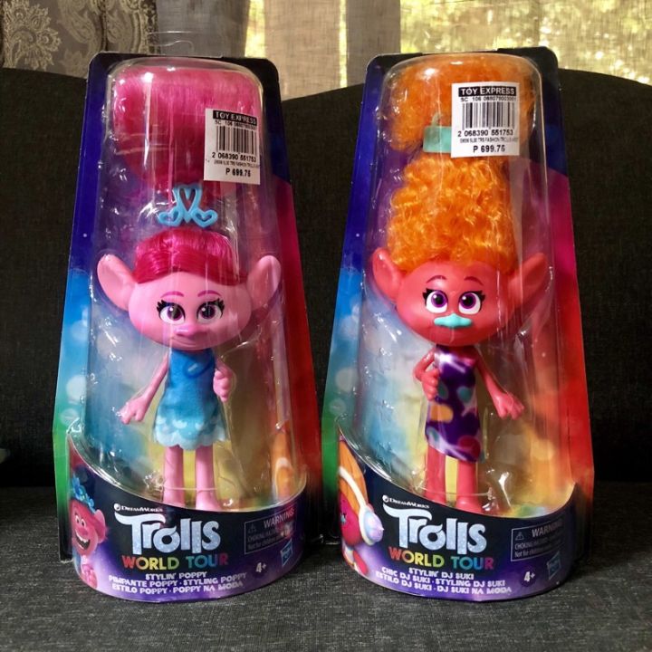 Authentic Dreamworks Fashion Trolls Stylin’ Princess Poppy & DJ Suki ...