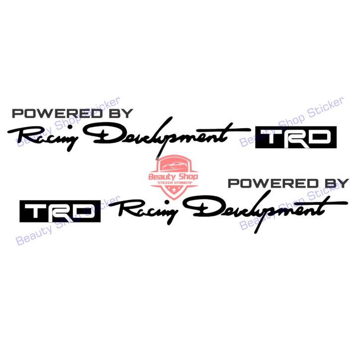 stiker mobil racing development trd sticker powered by trd terbaru ...
