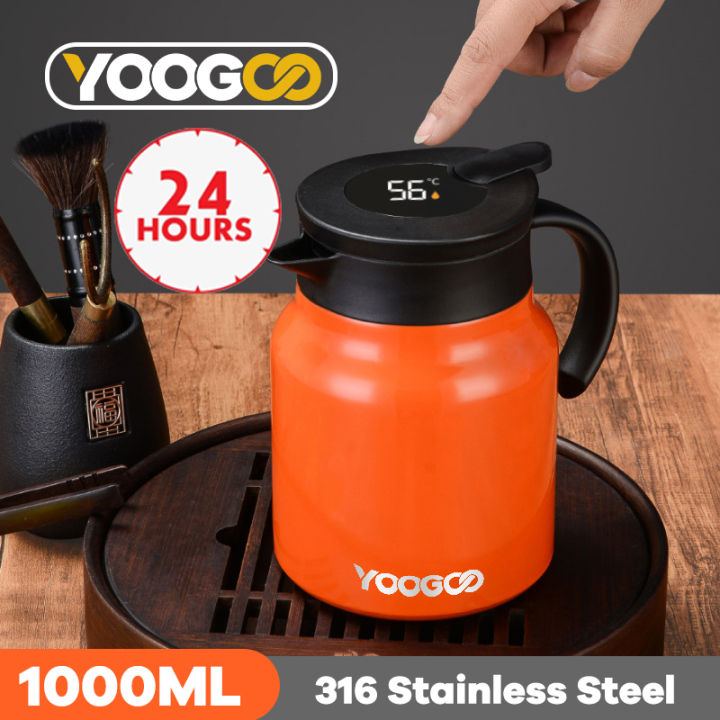 YOOGOO 1000ML Termos Stainless Steel Tahan Panas Dingin Tampilan ...