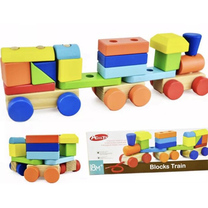 JOYL Wooden Stacking Train | Lazada PH