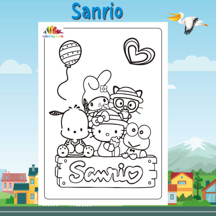 KERTAS MEWARNAI / KERTAS GAMBAR / COLORING / SANRIO | Lazada Indonesia