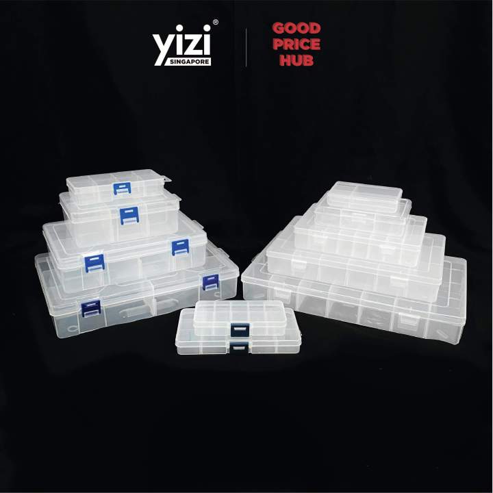 YIZI Plastic Multi-Purpose Adjustable Divider Organizer Box ...