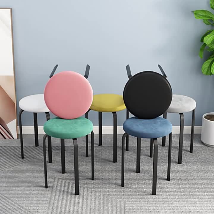 LZD round Stool Household malist Restaurant Ho round Stool Storage ...