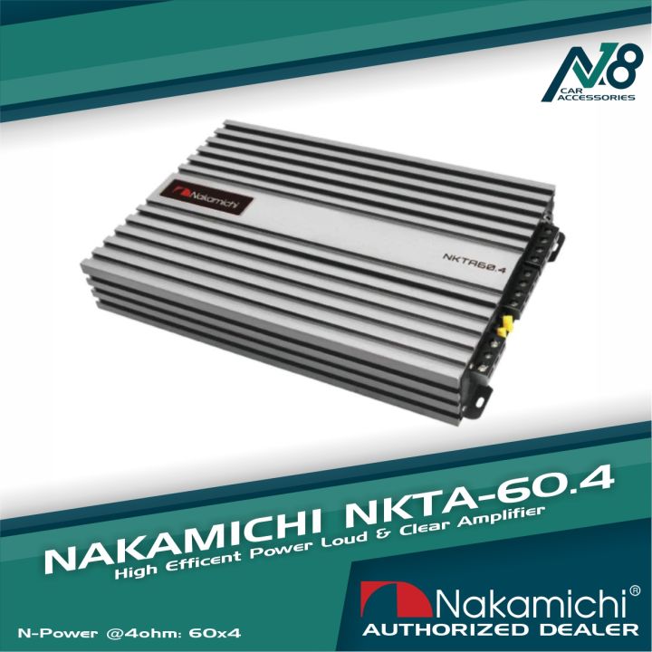 Nakamichi NKTA-60.4 4 Channel Power Amplifier Genuine | Lazada PH