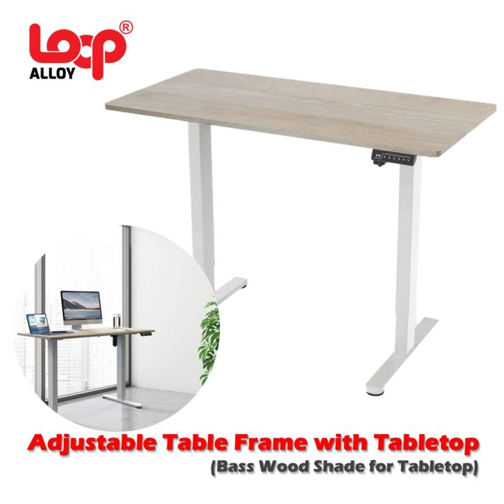 Loop Alloy Adjustable Table Frame with Tabletop Basswood Lazada Lazada PH
