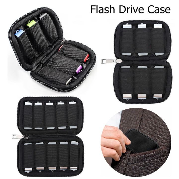 Flash Drive Case, USB Drive Holder, Storage Bag for Thumb Drive, Light ...