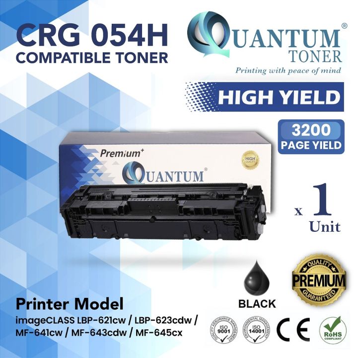 Compatible Canon 054H Cartridge 054H CRG 054 BK High Yield Black High ...