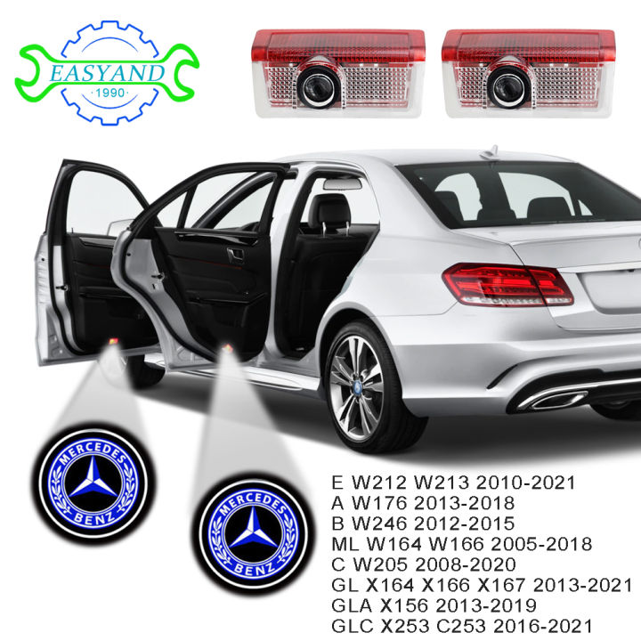 EASYAND 2pcs LED Car Door Welcome Light for Mercedes W176 W246 W205 ...