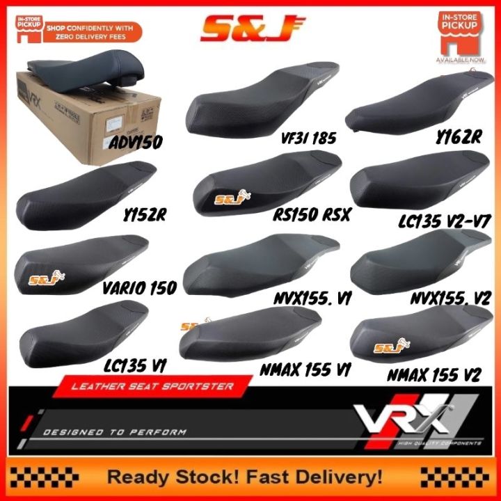 VRX RACING LEATHER SEAT SPORTSTER LC135 LC135 LC V8 Y15 Y15ZR Y16 Y16ZR ...