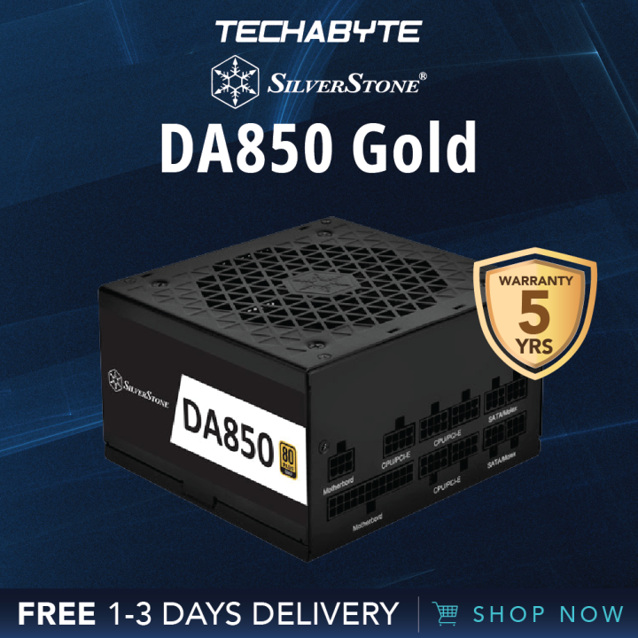 SilverStone DA850 Gold | 80 PLUS Gold 850W Fully Modular ATX Power ...