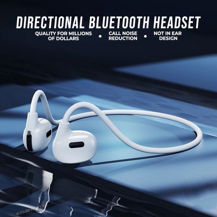 Pro Bone Conduction On-Ear Wireless Bluetooth Earphones Smart Touch ...
