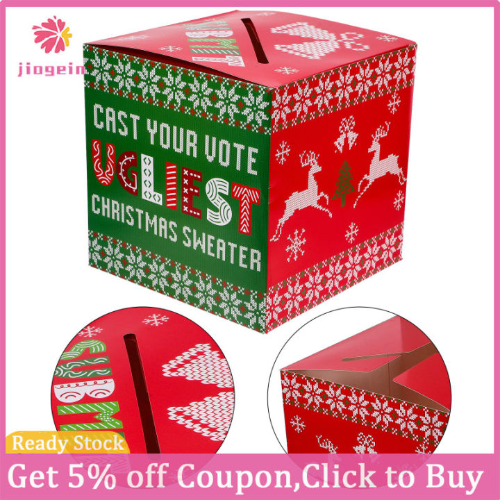 Jiogein Raffle Ticket Donation Box Christmas Ballot Boxes for Raffles ...