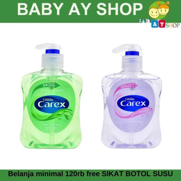 Carex Hand Wash Sensitive Dan Aloe Vera Sabun Cuci Tangan Antibakteri ...