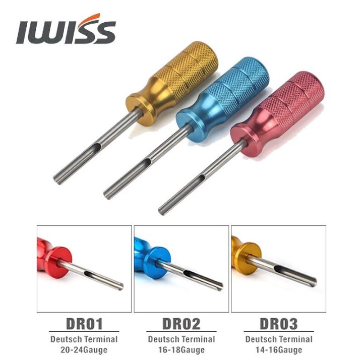 IWISS IWS-123D Deutsch Contact Removal Tools DT Series Terminal Extraction Tool Kit For Deutsch ...