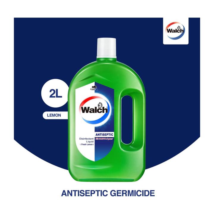 Walch Antiseptic Germicide Disinfectant Liquid 2L - Fresh Lemon ...
