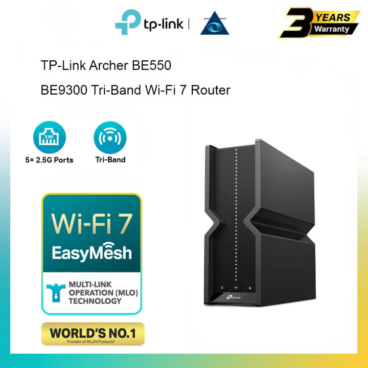 TP-Link Archer BE550 BE9300 Tri-Band WiFi 7 Router | Lazada