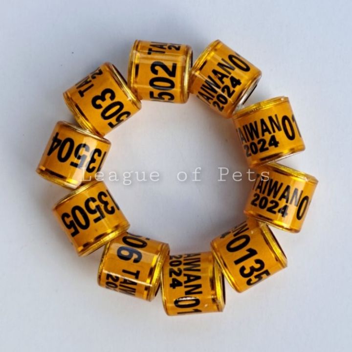 2024 10 pcs Taiwan Pigeon Ring , series number singsing ng kalapati ...