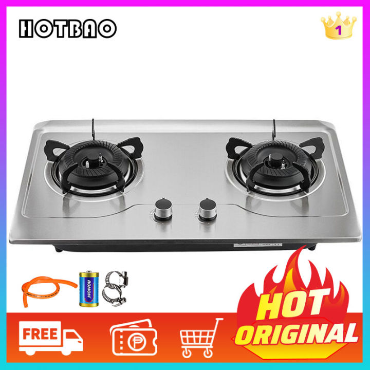 Gas stove embedded natural gas liquefied petroleum gas stainless steel ...