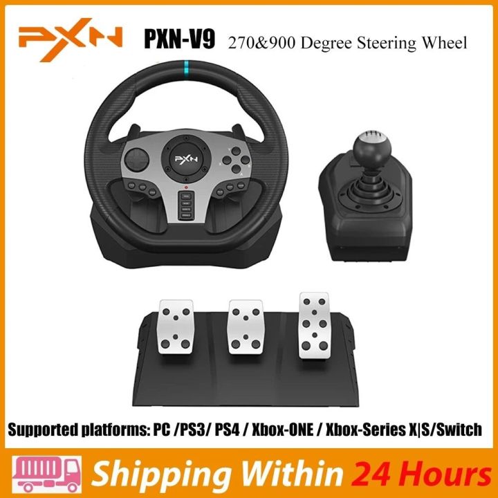 PXN V9 Racing Wheel: Ultimate 270° to 900° Adjustable Steering for ...