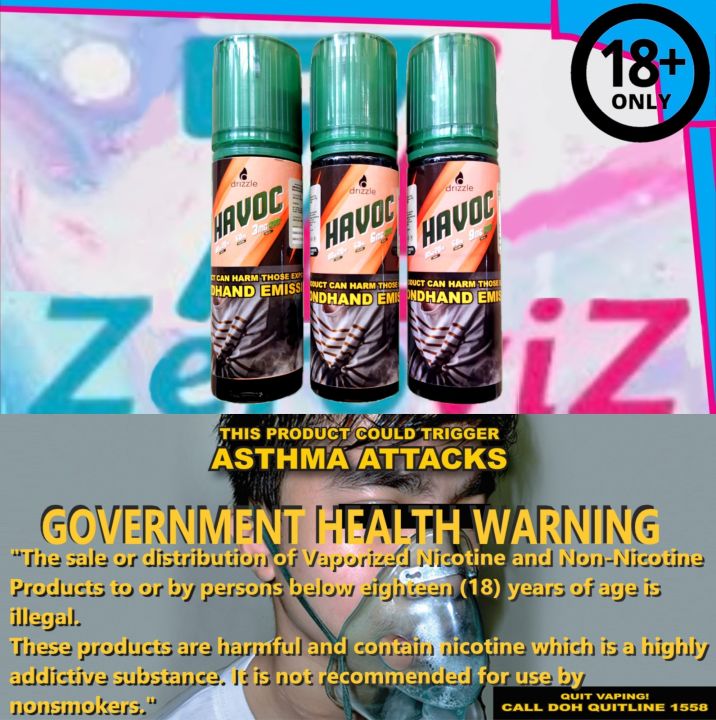 Drizzle Havoc 50ML Freebase (New Packaging) E-Liquids | Lazada PH