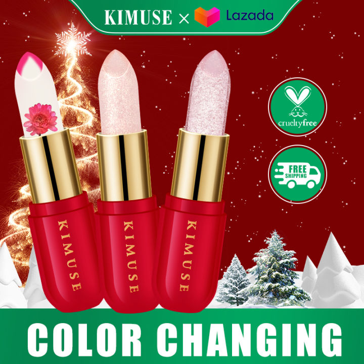 KIMUSE Color Changing Lip Balm Long-Lasting Waterproof Moisturizing Lip ...