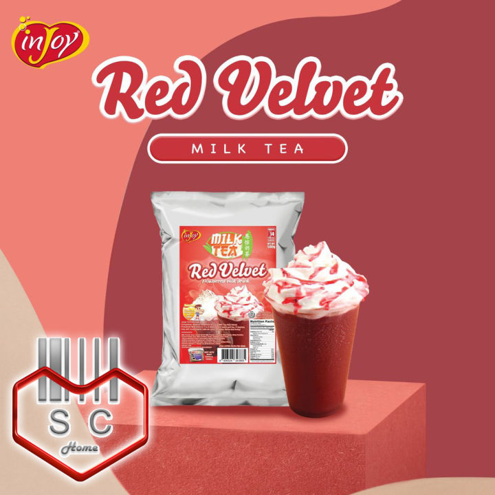 Injoy Red Velvet Milk Tea 500g Supercharge | Lazada PH