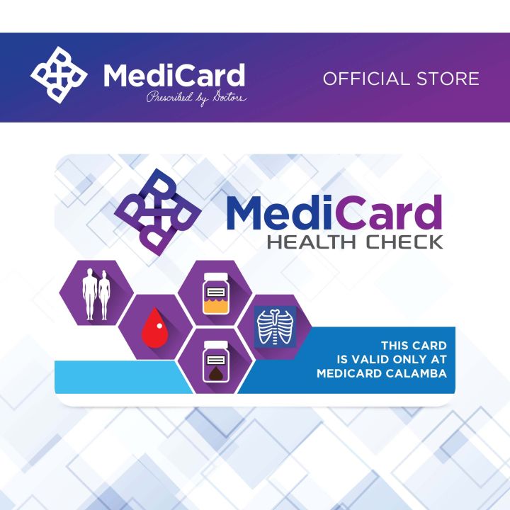 MediCard Health Check Virtual Card - Calamba | Lazada PH
