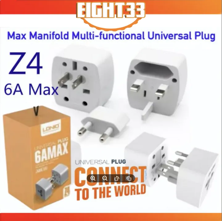LDNIO Z4 6A Max Manifold Multi-functional Universal Plug Socket Adapter ...