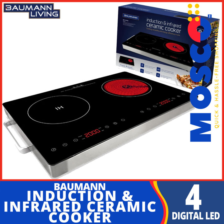 Baumann Induction & Infrared Ceramic Cooker BM-YLDT08 Auto shutdown ...